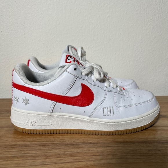 Nike | Shoes | Nike Af Air Force 1 Low Premium Id Custom Chicago Bulls ...